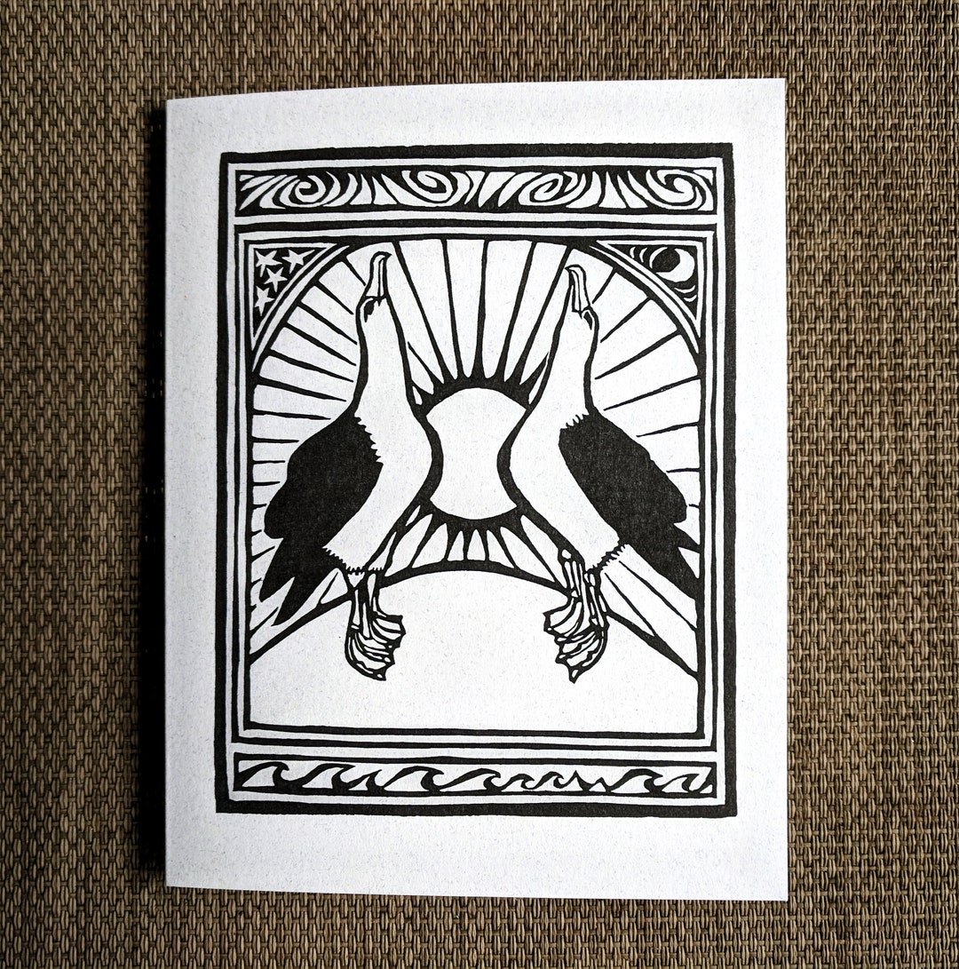 6 Card Set- the Dance- Albatross Note Cards - Etsy