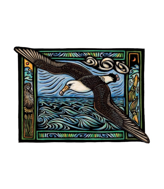 ALBATROSS IN FLIGHT Limited Edition Fine Art Print | Etsy