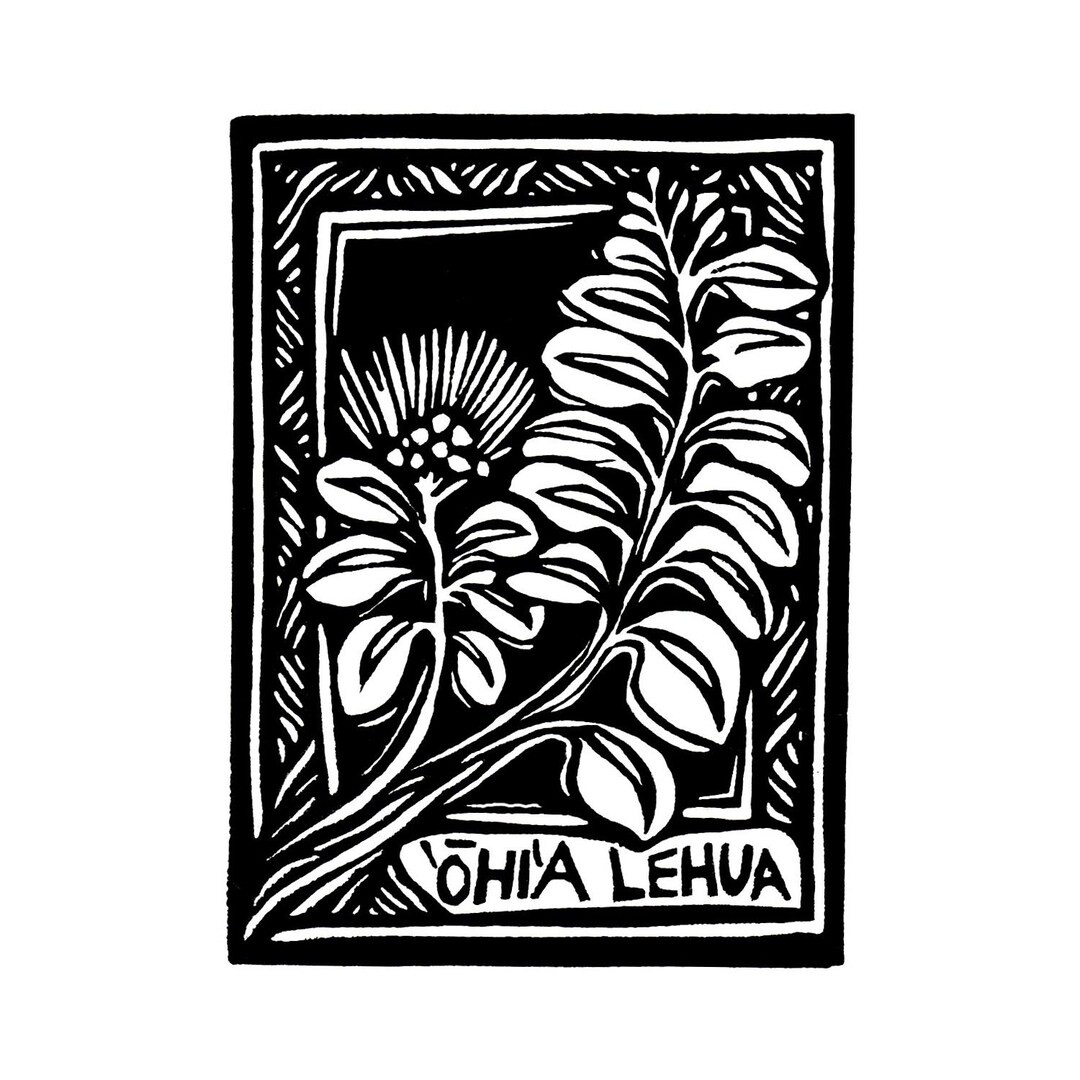 OHIA LEHUA Original Hand-pulled Block Print - Etsy