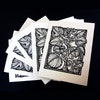 6 Card Set Apapane, Native Hawaiian Forest Bird Note Cards - Etsy