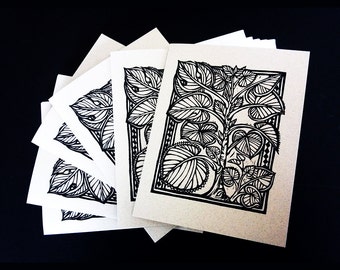 6 Card Set Apapane Native Hawaiian Forest Bird Note Cards | Etsy