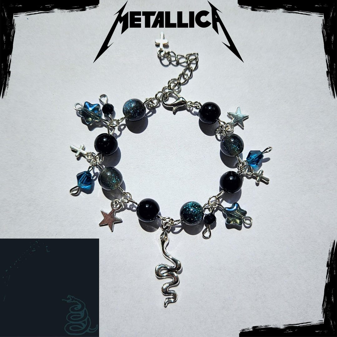 Metallica Bracelet | the Black Album - Etsy