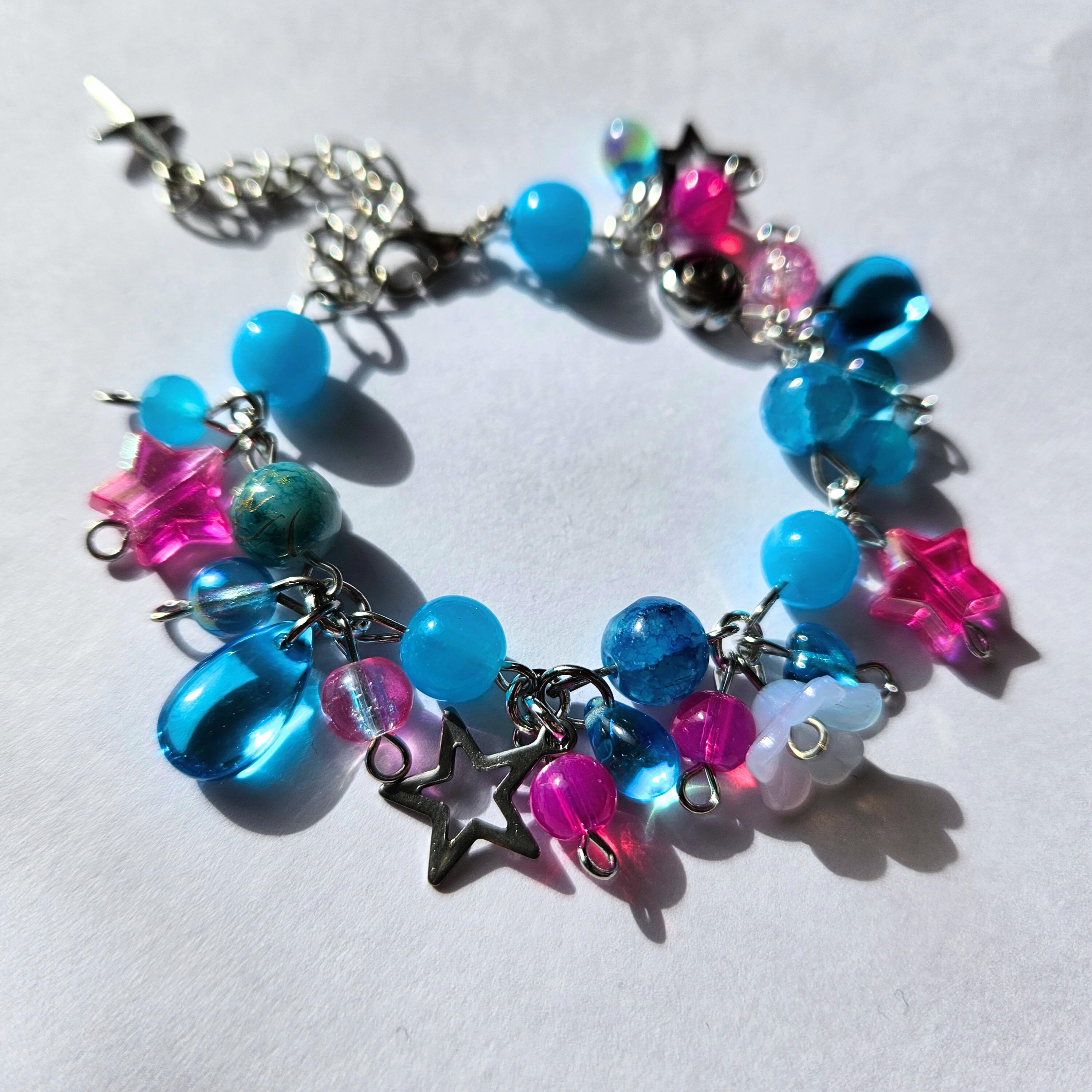Vi and Jinx Matching Charm Bracelets | Arcane | Y2k Handmade | Please ...