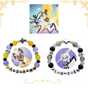 Adam and Lute Bracelets / Hazbin Hotel / Emily Charlie Lucifer Angel ...