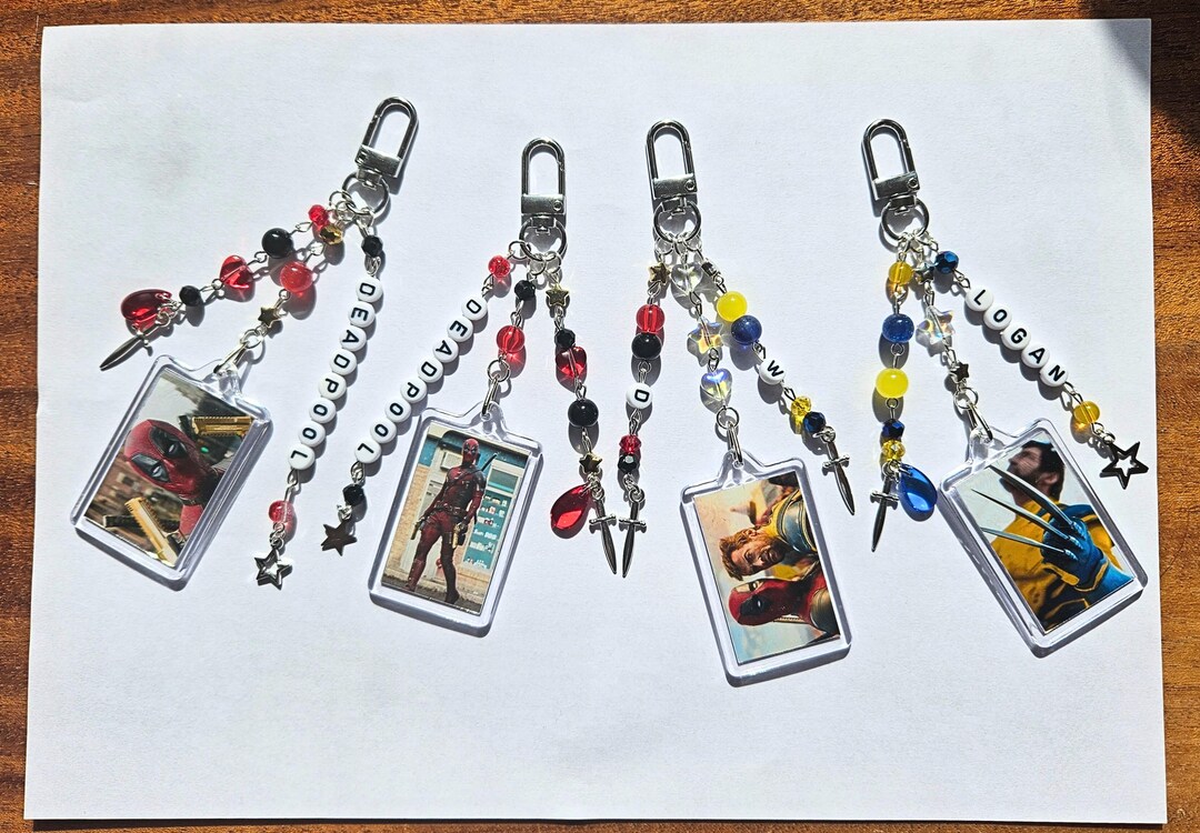 Deadpool & Wolverine Keychains | Logan Howlett Wade Wilson X-men Xmen ...