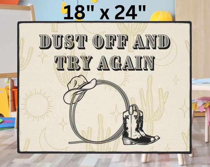 Western Classroom Decor, Cowgirl Teacher Doormat, Western Classroom Rug ...