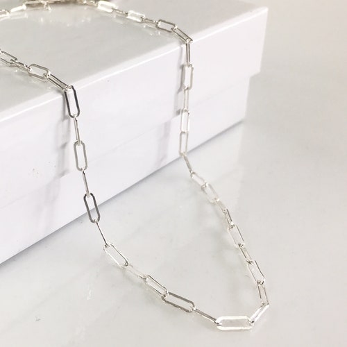 925 Solid Sterling Silver Chain - Etsy