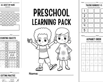 4000 Preschool Pre-k Kindergarten Learning Bundle, Activity Worksheets ...