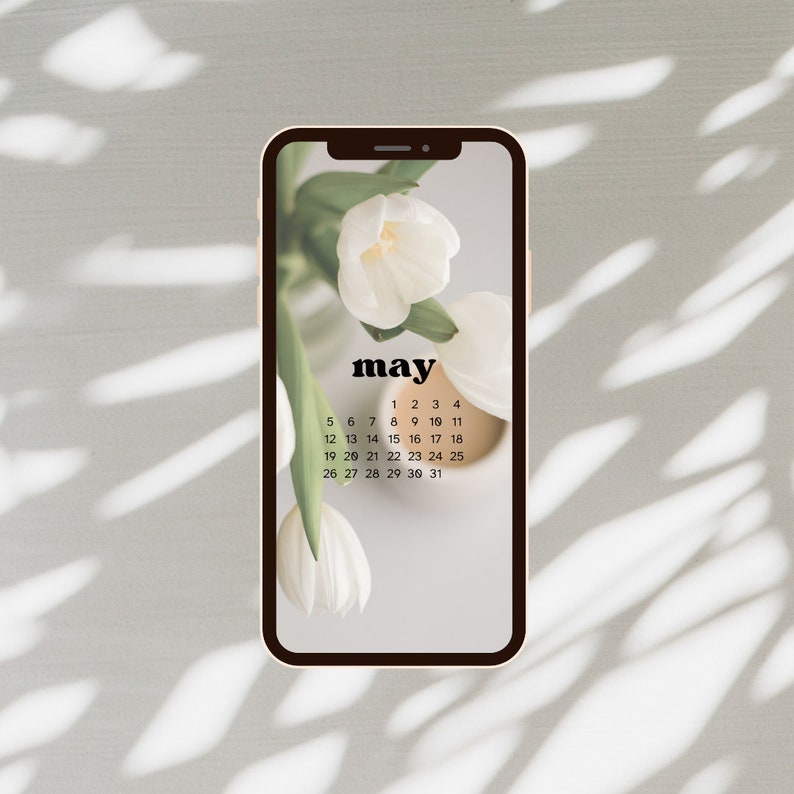 May 2024 iPhone Wallpapers | Monthly Calendar Backgrounds | Instant ...