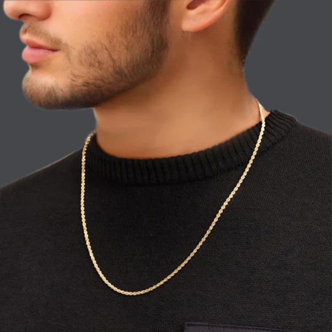 10K Gold Rope Chain Gold Rope Chain Necklace 2mm 18-26 Inches, 10K Gold ...