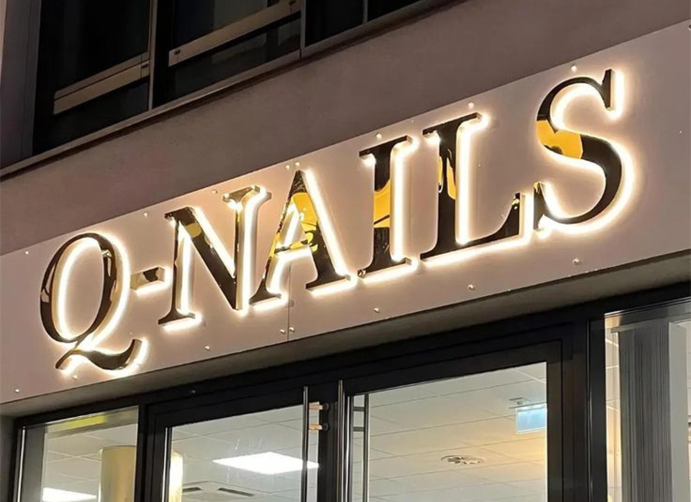 Custom LED Backlit Business Logo Sign–metal 3D Storefront Sign ...