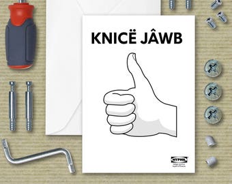 Thumbs up card | Etsy