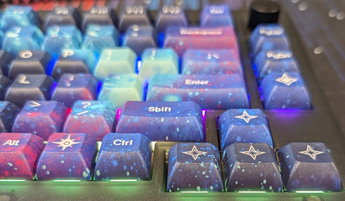 Starry Customized Keychron V1 Translucent 75% Mechanical Keyboard - Etsy