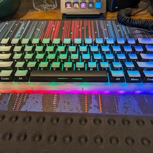 Custom Mechanical Keyboard Full RGB Womier K61 Acrylic With Crystal ...