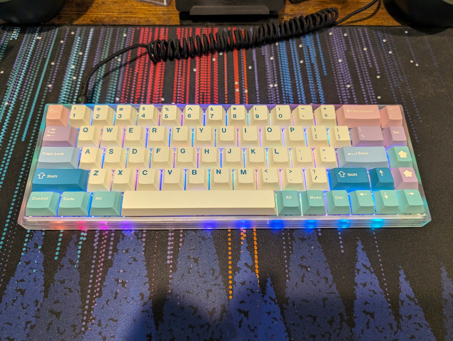 Fairy Themed Custom 65% Mechanical Keyboard Acrylic Transparent Case - Etsy