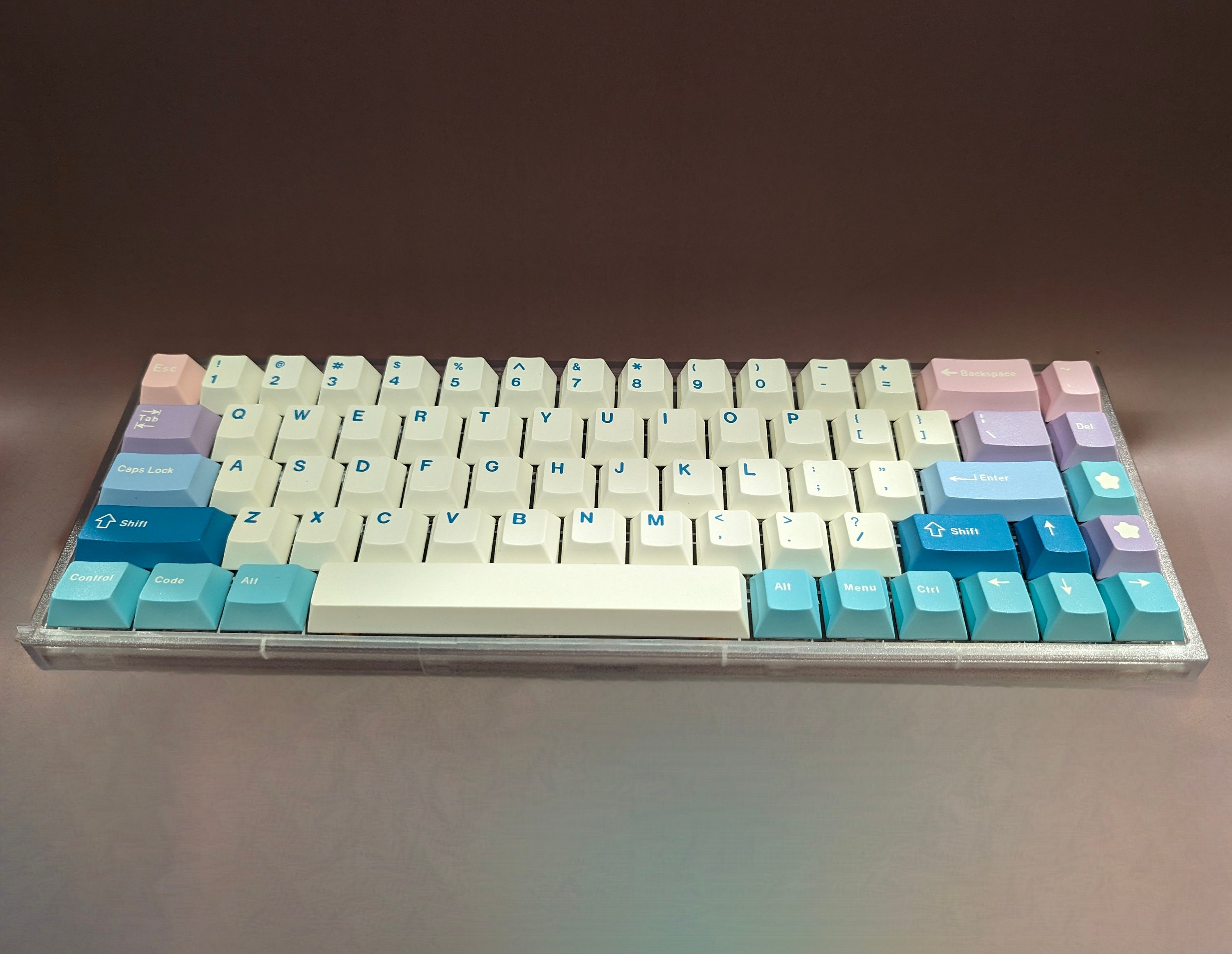 Fairy Themed Custom 65% Mechanical Keyboard Acrylic Transparent Case ...