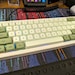Matcha Themed Tri Mode Wireless Wired 65% Mechanical Keyboard - Smooth ...