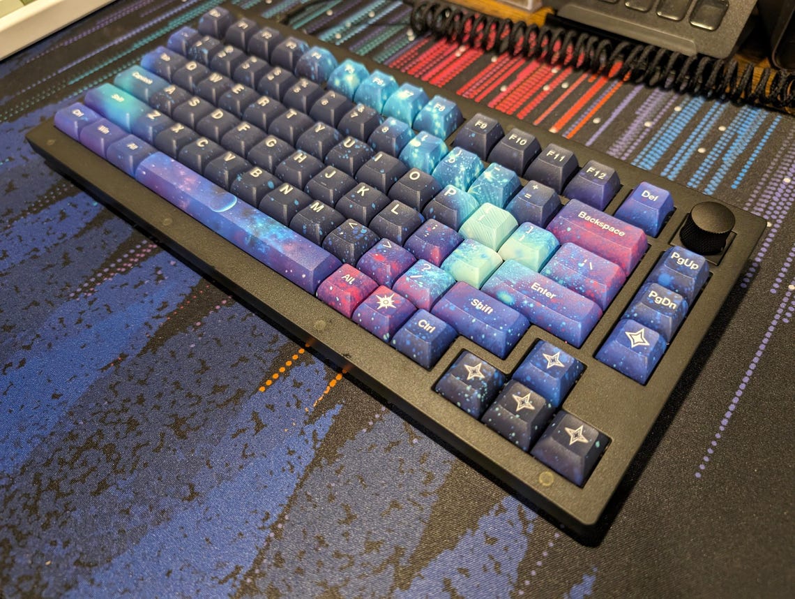 Starry Customized Keychron V1 Translucent 75% Mechanical Keyboard - Etsy