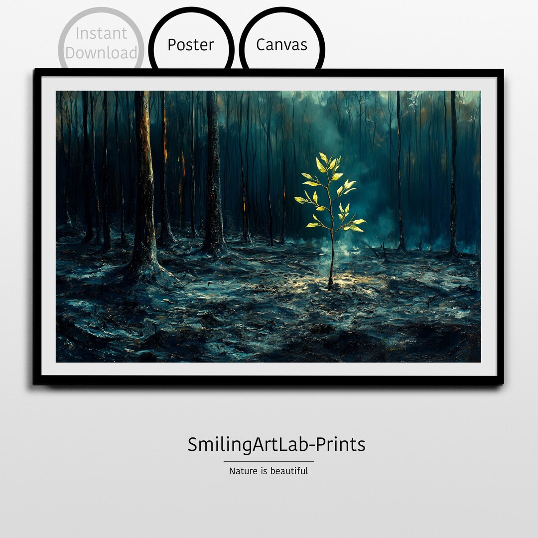 Life After A Bushfire Painting: Poster or Canvas - Healing After ...