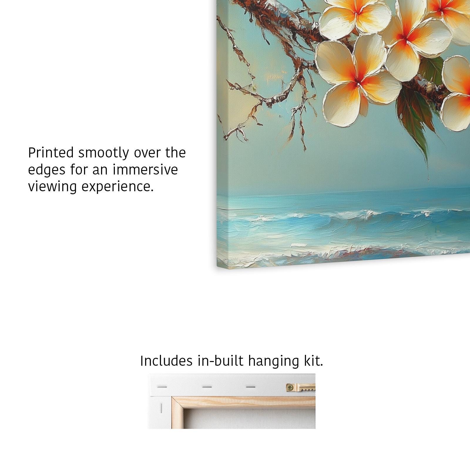 Frangipani Before Storm Oil-painting Style: Poster or Canvas - Plumeria ...