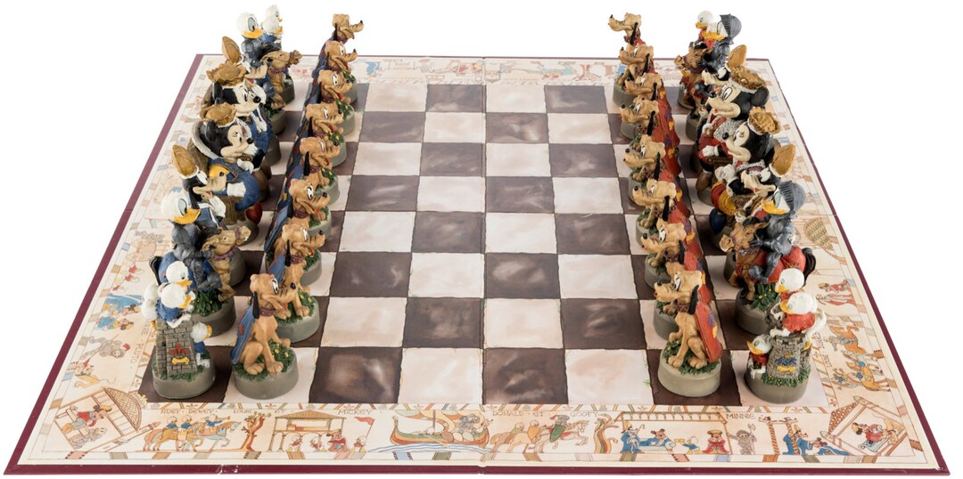 Rare Disney Limited Edition Chess Set walt Disney, C. 1980s. - Etsy UK