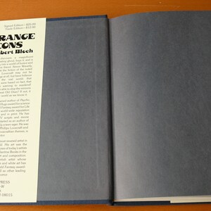 Robert Bloch. ' Strange Eons '. [chapel Hill] Signed 1st Edition - Etsy