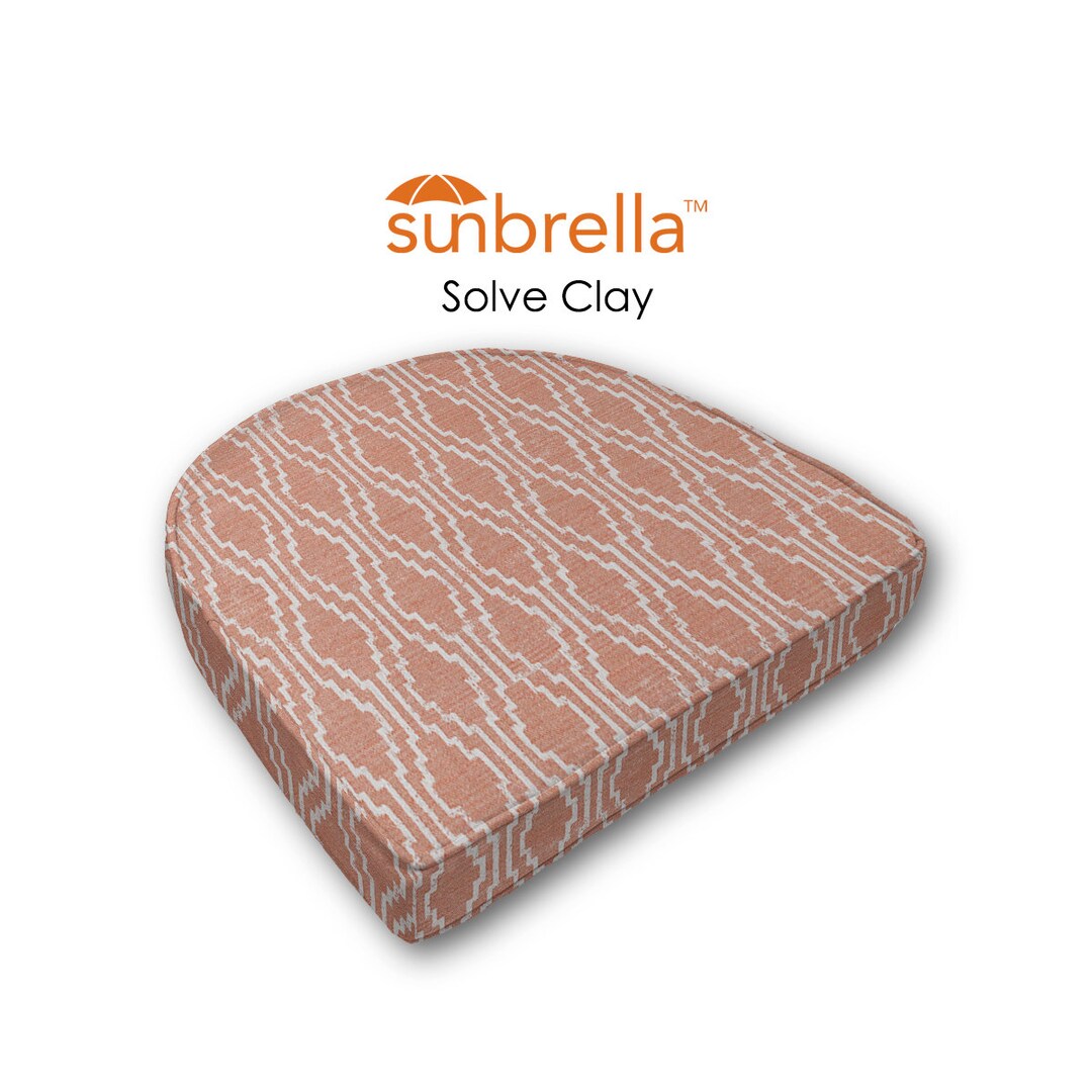 Sunbrella Solve Clay Wicker Chair Cushion Wicker Seat Cushions Wicker ...