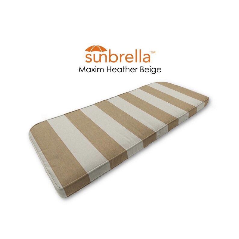 Outdoor Wicker Loveseat Bench Cushion Rounded Back Corners Sunbrella ...
