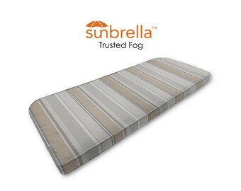 Outdoor Wicker Loveseat Bench Cushion Rounded Back Corners Sunbrella ...