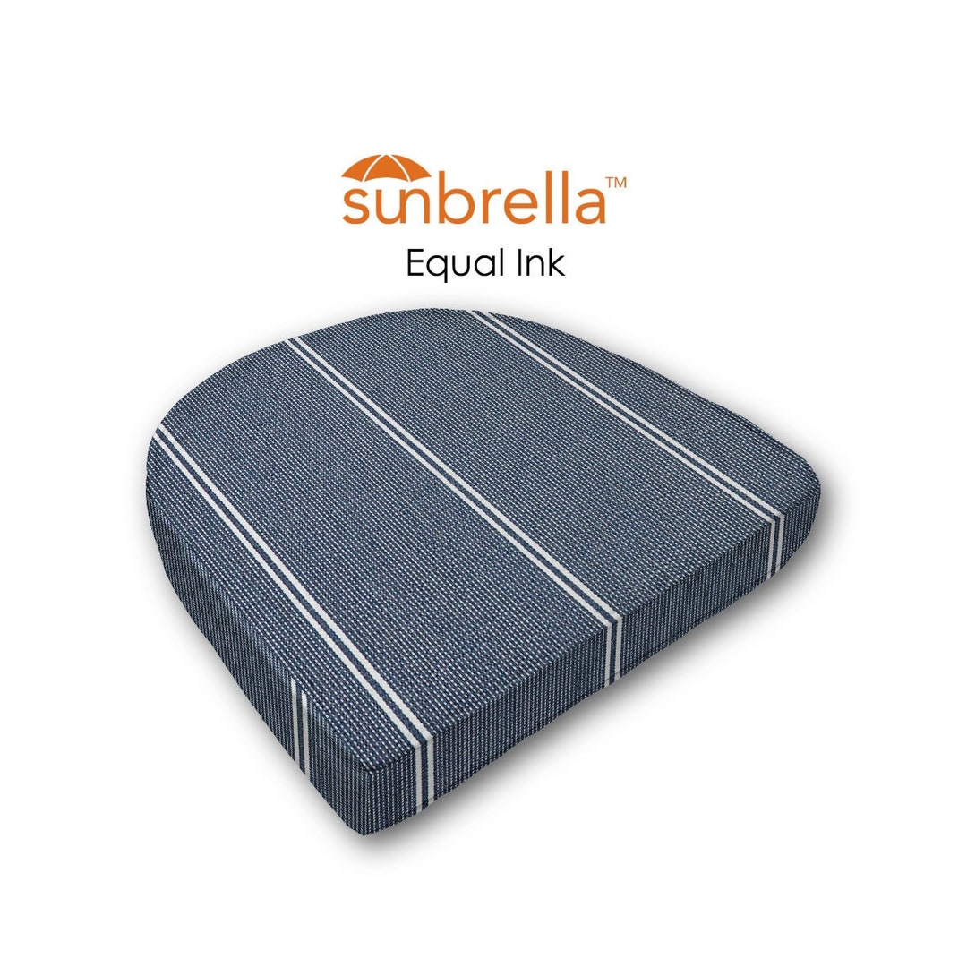 Contoured Rounded Back Seat Cushion for Wicker Patio Chairs Outdoor ...