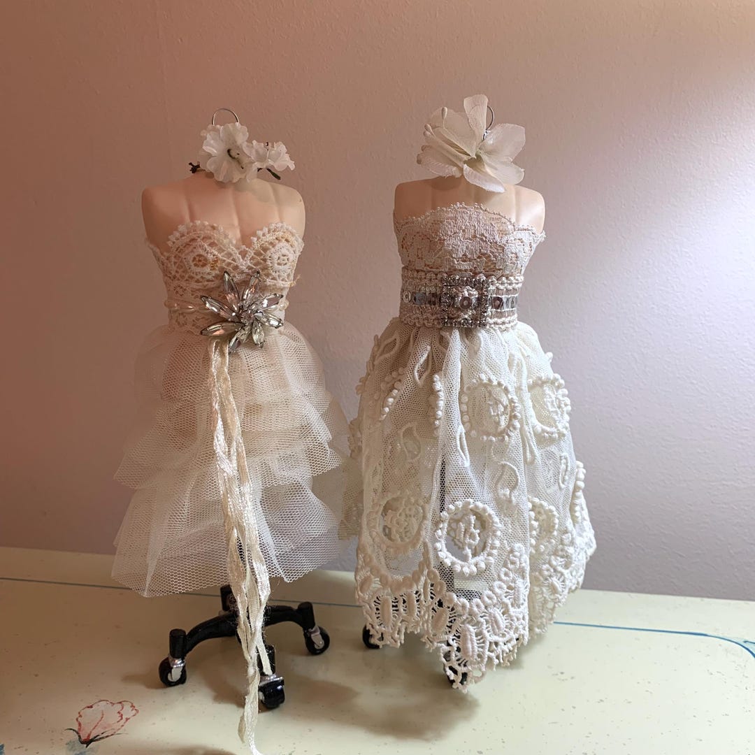 UPCYCLED Dress Form Ornaments Decor - Etsy
