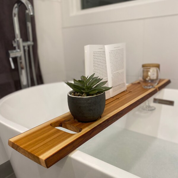 Bath Caddy Live Edge - Etsy