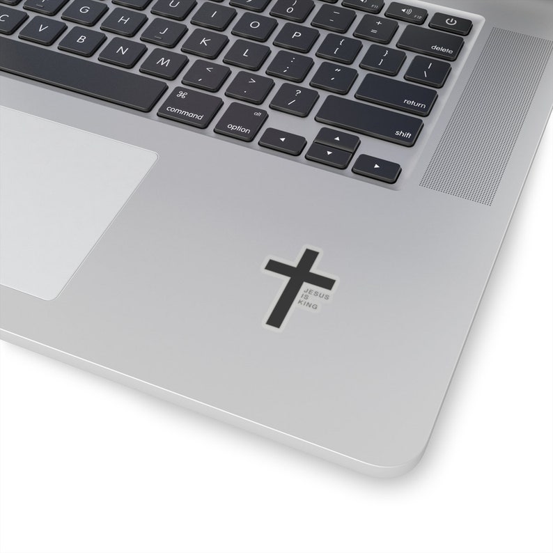 Jesus is King Cross Sticker - Christian Vinyl Decal - Etsy