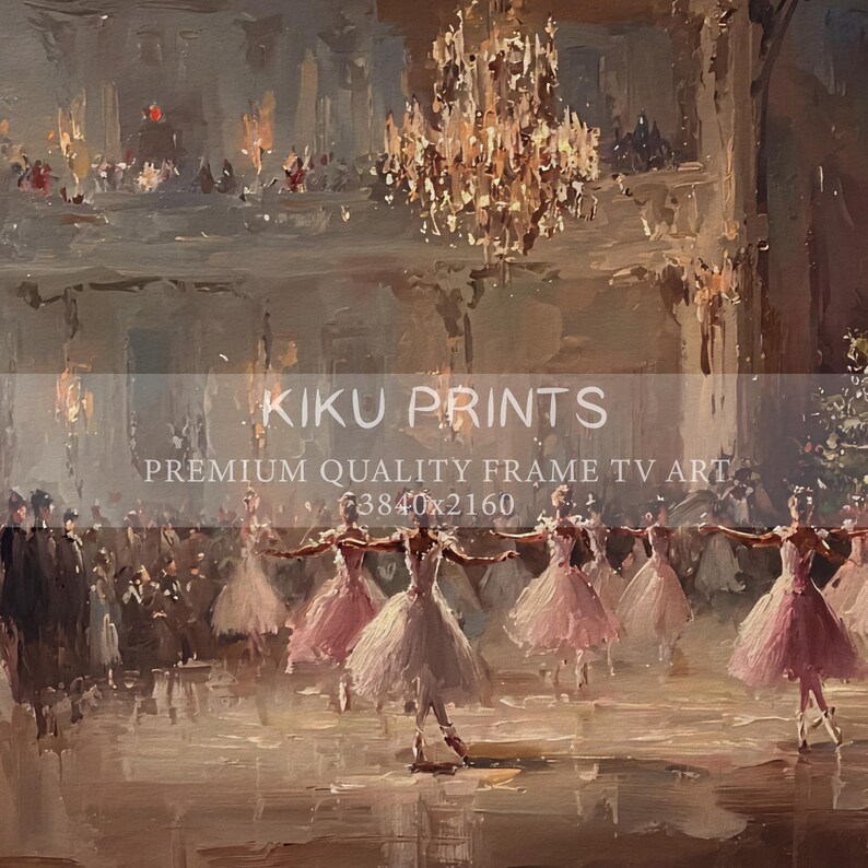 Vintage Nutcracker Ballet Frame TV Art Christmas Ballroom Dance ...