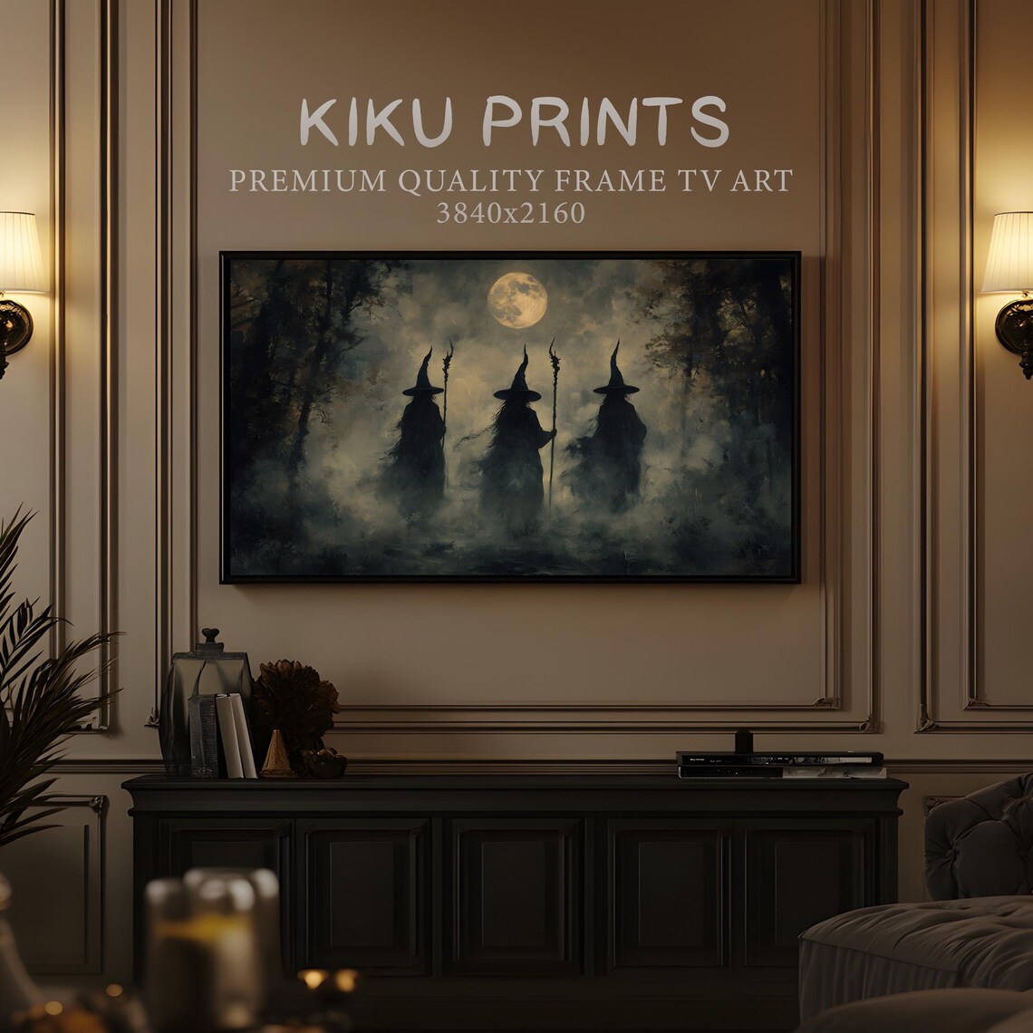 Witch Frame TV Art for Mysterious Gallery Wall | Spooky Autumn ...