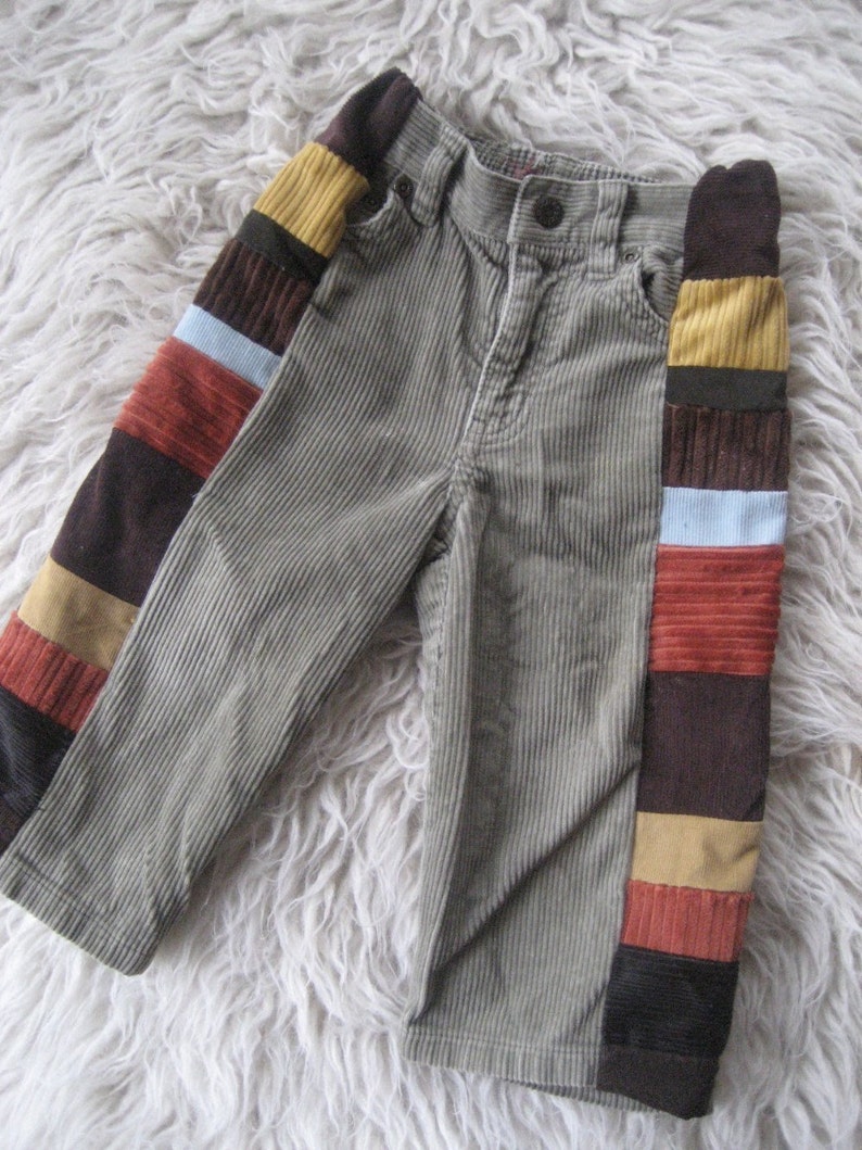 Recycled Kids Clothing Tutorial Pdf - Patch Pants - Etsy