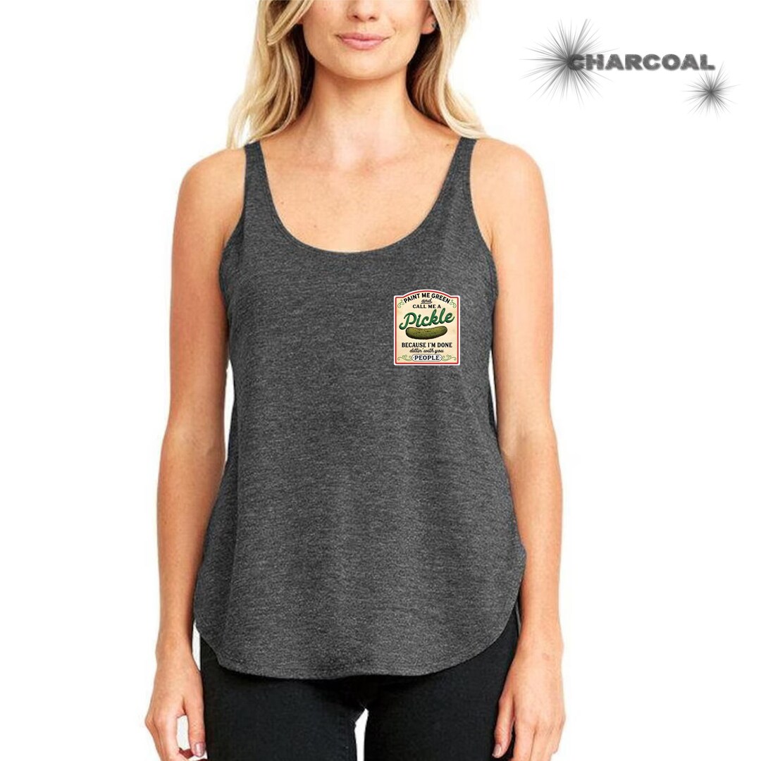 Pickle Tank Top, Retro Canned Pickles Tank Top, Pickle Jar Tank Top ...