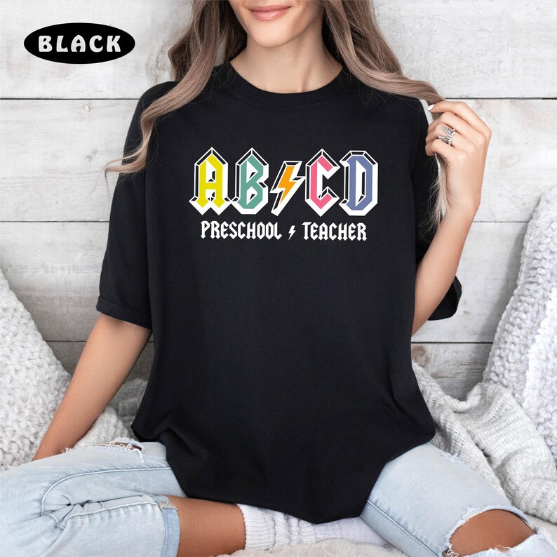 Abcd Teacher Shirt, Teacher Appreciation Gift, Kindergarten Teacher ...