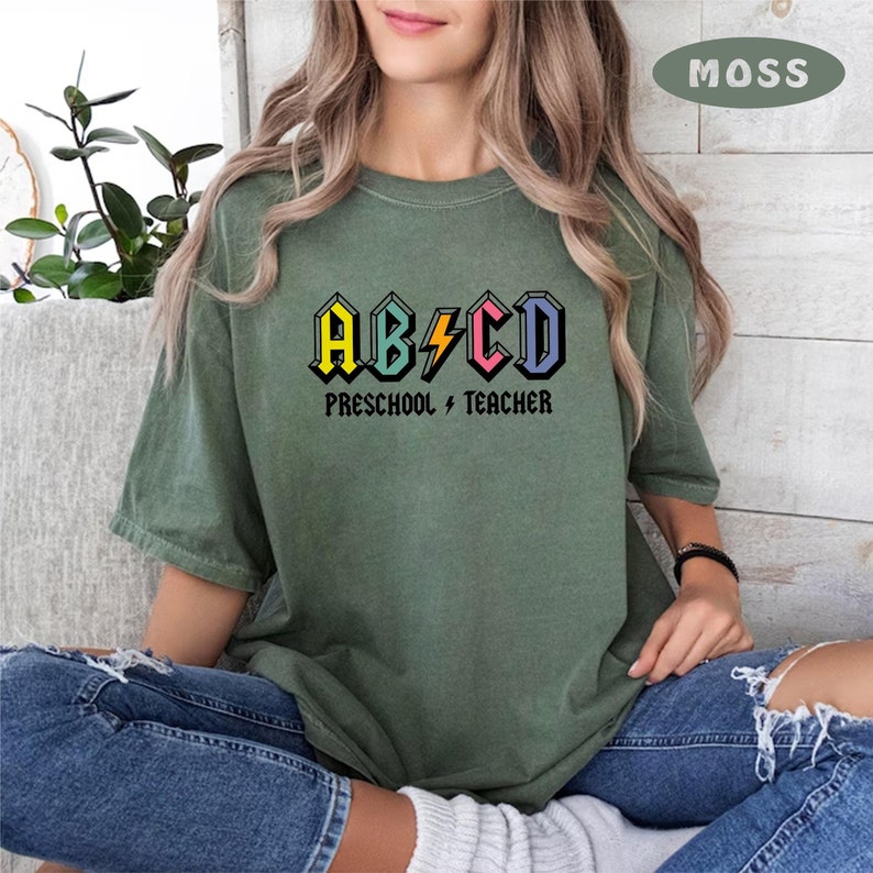 Abcd Teacher Shirt, Teacher Appreciation Gift, Kindergarten Teacher ...