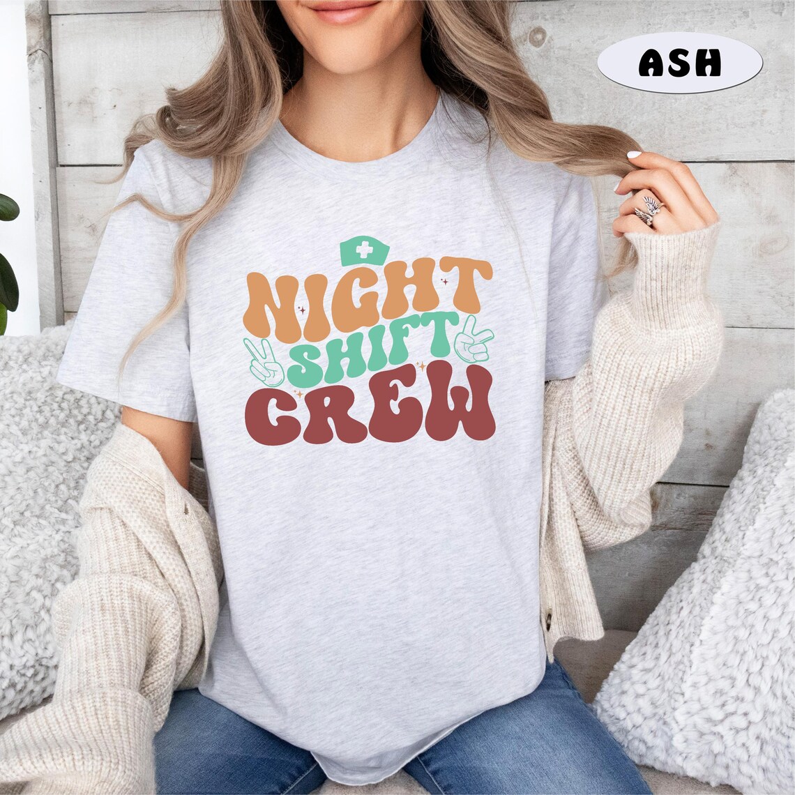 Night Shift Crew, Nurse Shirt, Retro Nurse Tshirt, Registered Nurse ...