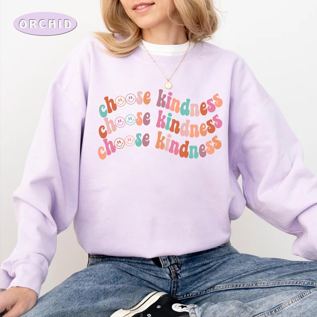 Choose Kindness Sweater, Cozy Choose Kindness Sweater, Spread Love ...