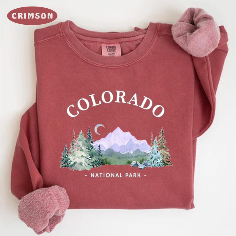 Colorado Sweatshirt, Rocky Mountains Crewneck, Colorado Rockies Sweater ...