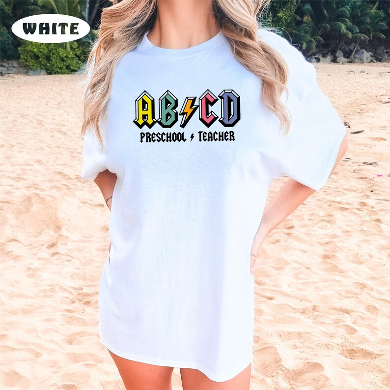 Abcd Teacher Shirt, Teacher Appreciation Gift, Kindergarten Teacher ...