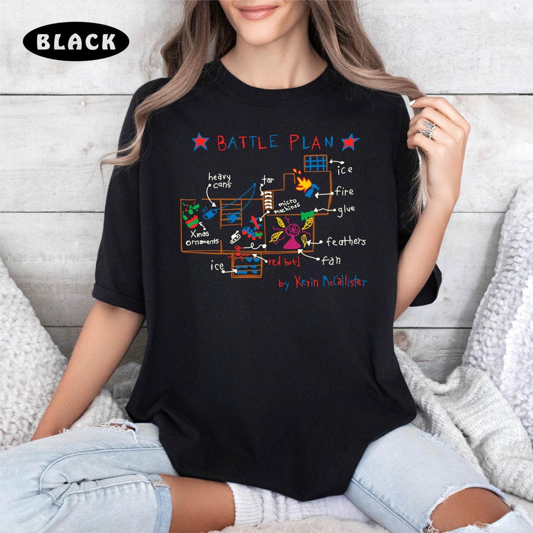 Home Alone Kevin Mccallister Battle Plan Shirt, Home Alone Battle Plan ...
