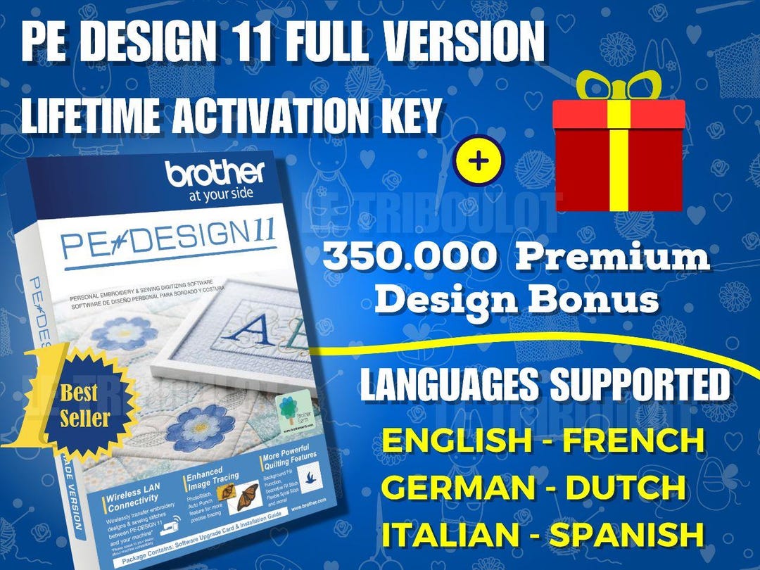 PE Design 11 Sewing and Embroidery Digitizing Software pe-design Full ...