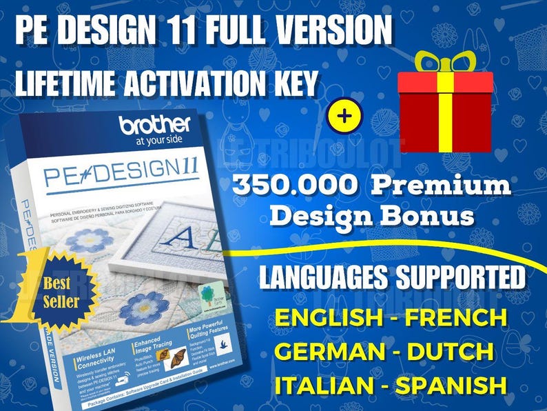 PE Design 11 Sewing and Embroidery Digitizing Software pe-design Full ...