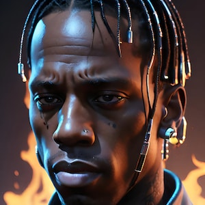 Travis Scott Digital Art - Etsy
