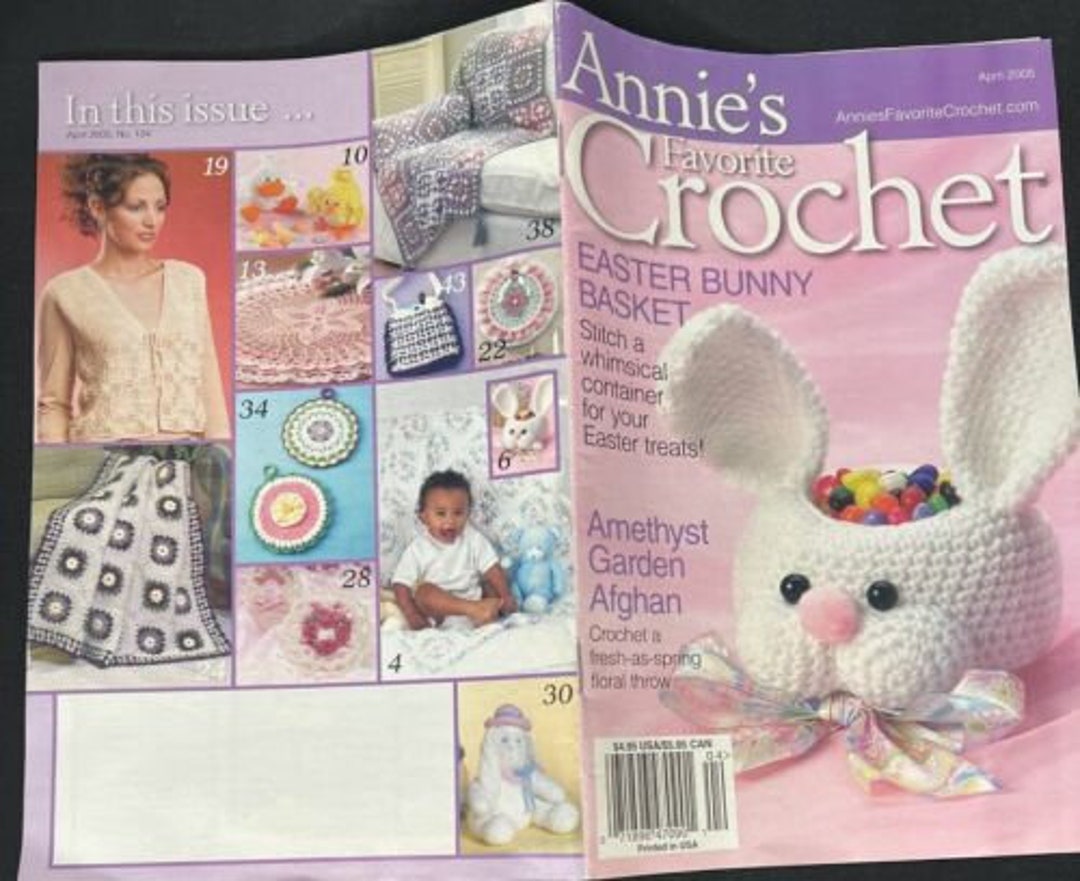 Annie's Favorite Crochet April 2005 Magazine Summer Easter Spring ...