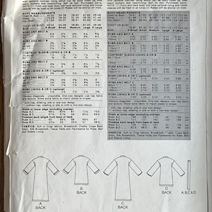 Butterick Sewing Pattern 4137 Robe Man Woman Unisex Tie Small 34-36 ...