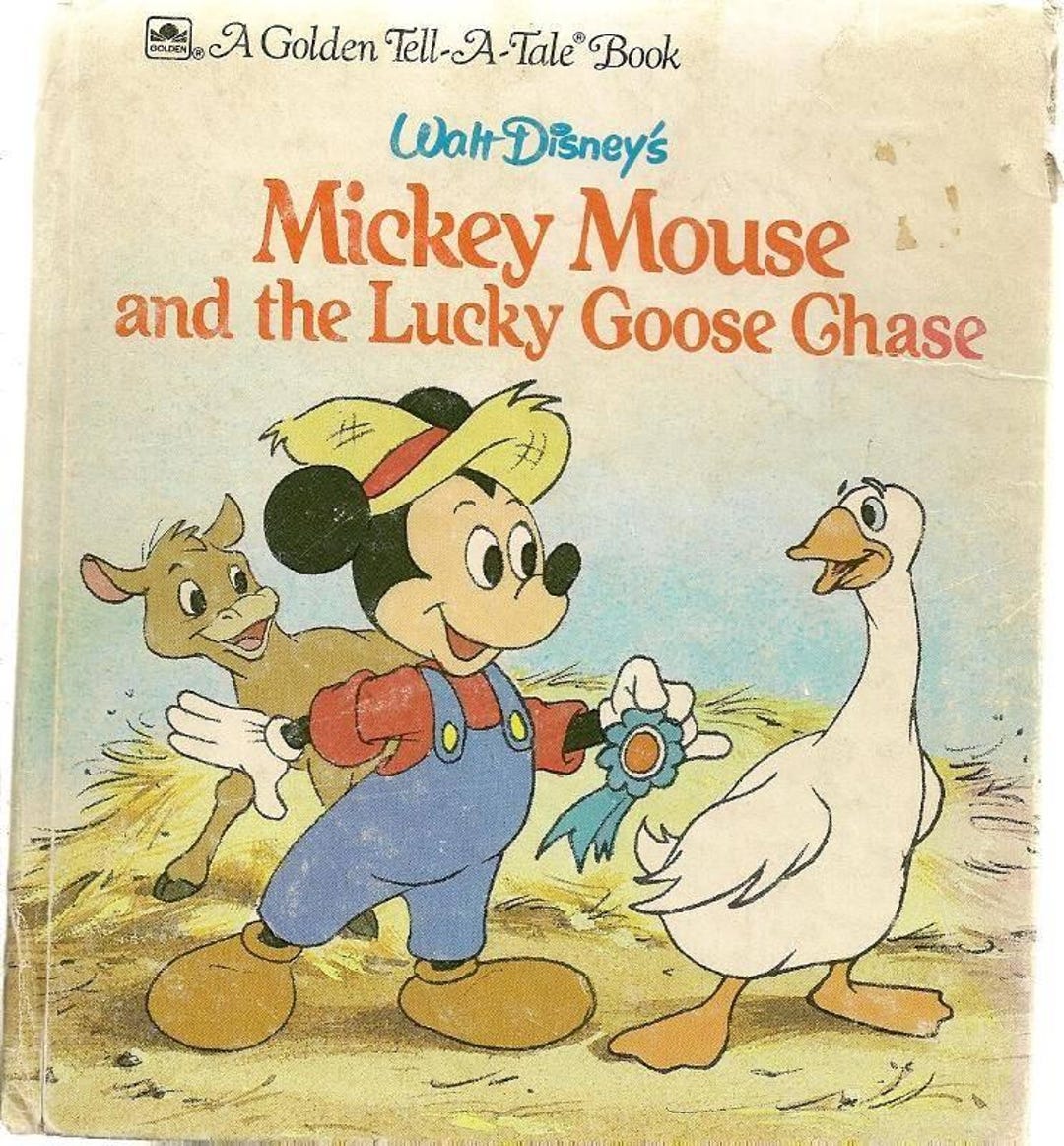 Walt Disney's Mickey Mouse and the Lucky Goose Chase Golden Tell-a-tale ...